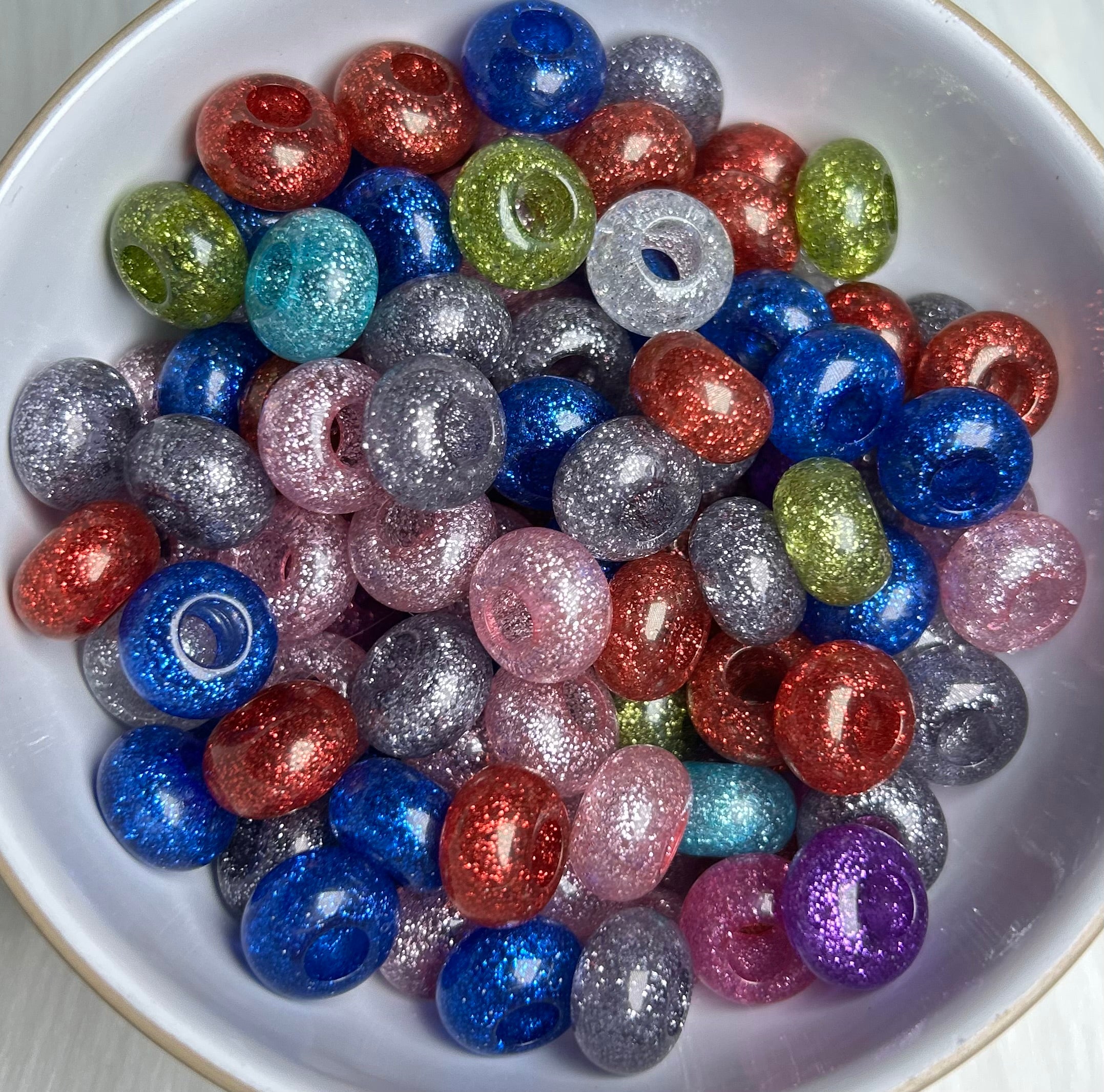 Glitter Wheel Spacer Beads – Vinyl Fusion